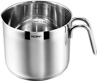 Kopf 124658 Casserole à lait Josie, Ø 14 cm, hauteur de 12 cm, 1,5 litres, inox