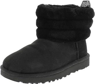 UGG Femme Fluff Mini Quilted Classic Boot, Noir, 38 EU
