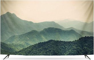 Generic Moderne Einfache Tv-Abdeckung, 32/43/55/65 Zoll LCD-tv-staubschutz, Desktop-h&auml;nge-tv-universal-staubschutz Mit Gebogenem Bildschirm(Size:45IN,Color:B)