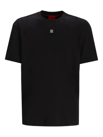 HUGO BOSS T-Shirt mit Logo-Patch - Schwarz