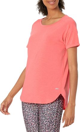 Amazon Essentials Damen Leichtes Fitness-T-Shirt mit Rundhalsausschnitt und lockerer Passform (in Übergröße erhältlich), Kräftiges Rosa, XXL