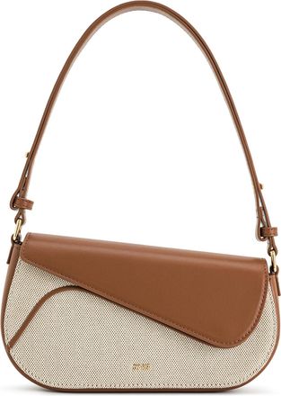 JW PEI Damen Addisyn Schultertasche - Braun Canvas