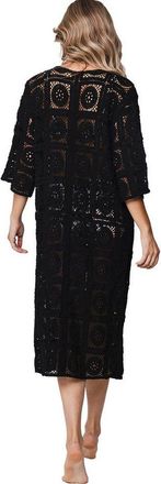 Pastunette Cardigan Damen Sommer Strickmantel H&auml;kel Lochmuster (1-tlg) Baumwolle