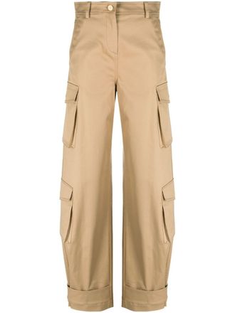 Valentino Garavani pantalon cargo à taille haute - Tons neutres