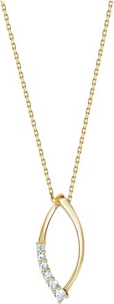Fascination by Ellen K Anh&auml;nger mit Kette 375/- Gelbgold bicolor Zirkonia