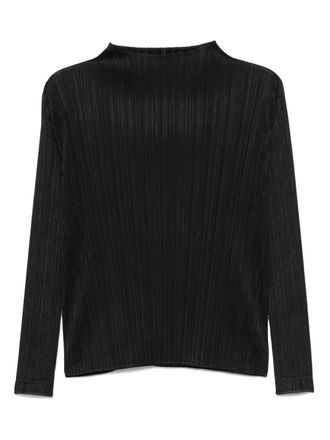 Pleats Please Issey Miyake Monthly Colors: February Bluse - Schwarz