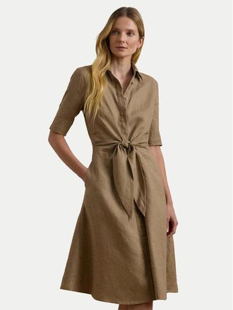Lauren Ralph Lauren Hemdkleid 200905667016 Beige Regular Fit