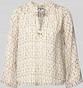 Pepe Jeans London Regular Fit Langarmbluse mit Allover-Muster Modell FALINA