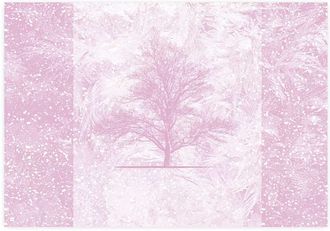 Ava Tischsets Papier 43x30cm mit Winterbaum Motiv 50 St&uuml;ck - Einweg Platzsets DIN A3 - Vielseitige Platzdeckchen & Tischuntersetzer f&uuml;r Weihnachten Winter