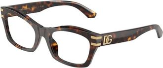 Dolce & Gabbana Femme, Accessoires, Brun, Taille: 54 MM Monture optique papillon