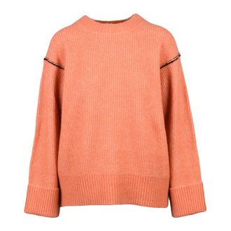 A|X Armani Exchange Gerippter Rundhals-Pullover - - Knitwear - Damen - Rosa - S