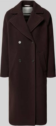 Marc O'Polo Regular Fit Wollmantel mit doppelreihiger Knopfleiste