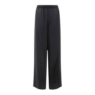 Vince Mid-Rise Hose mit Spitzenbesatz zum &Uuml;berziehen - - Trousers - Damen - Schwarzk - L