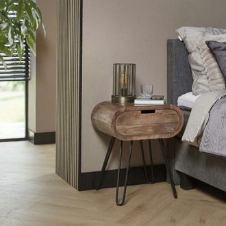 Pier Import Pier Import - Table de chevet en bois forme oblongue niagara