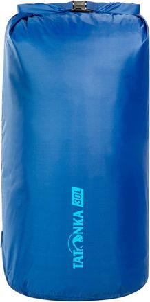 Tatonka Packbeutel Dry Sack 30l - Wasserdichter Packsack mit Rollverschluss und Steckschließe - Aus recyceltem Polyester - 30 Liter Volumen (blau)