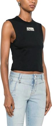 Amiri Femme, Tops, Noir, Taille: 38 FR D&eacute;bardeur