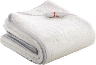 Ardes AR412 elektrischer Einzelbett-W&auml;rmer MORPHEO Heizdecke 2x60 W, elektrischer Einzelbettw&auml;rmer 2 Heizzonen - handwaschbare elektrische Heizdecke aus Wol