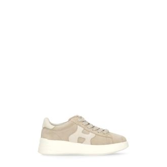 Hogan Femme, Chaussures, Beige, Taille: 39 EU Baskets en cuir