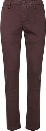 Jacob Cohen Homme, Pantalons, Rouge, Taille: W32 Pantalon Slim Fit Bobby Tinto