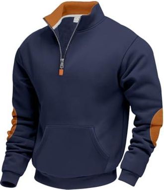 Generic Sweat-shirt en polaire pour homme - Manteau moelleux 2025 - Pull à col rond - Pull léger de sport tendance pour la vie quotidienne - Cadeaux de Noël, 