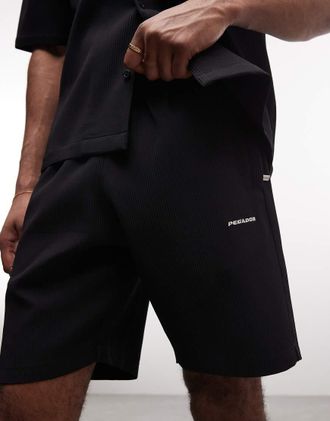 Pegador Pegador - Troy - Short densemble pliss&eacute; - Noir