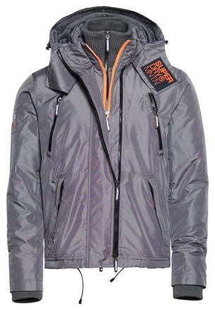 Superdry Coat Mountain Windcheater, Charcoal L, Herren, Charcoal, Large