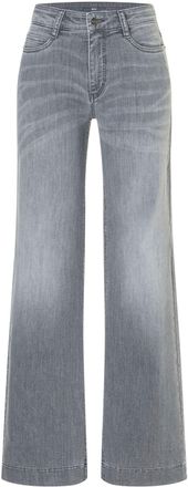 MAC Broeken Weite Jeans MAC WIDE, Damen, Gr. 46, L&auml;nge 32, carbon grau used, Denim/Jeans, Obermaterial: 88% Baumwolle, 9% Polyester, 3% Elasthan, bequem, Jeans, T
