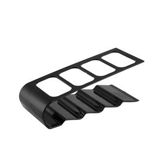 Emoshayoga Fernbedienungshalter, umweltfreundlicher Fernbedienungs Organizer Lagerregal Organizer f&uuml;r VCR DVD Fernseher, um ordentlich zu bleiben(Schwarz)