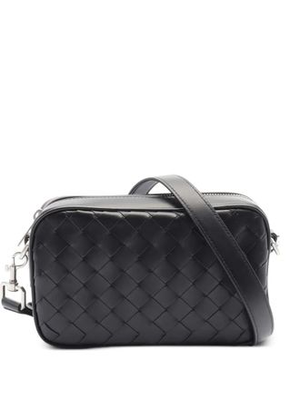 Bottega Veneta sac &agrave; bandouli&egrave;re Intrecciato (ann&eacute;es 2020) - Noir