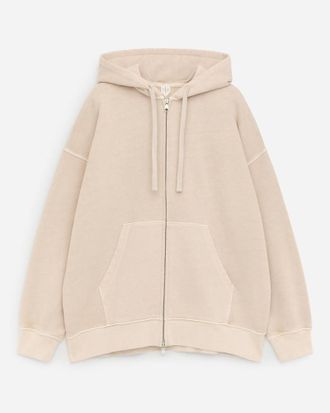 Arket Kapuzenpullover Mit Rei&szlig;verschluss -Beige