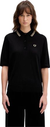 Fred Perry Damen, Oberteile, Schwarzk, XSGr&ouml;&szlig;e