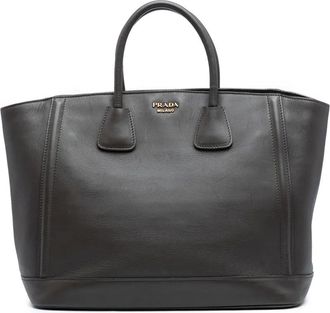 Prada grand cabas City Calf Double Handle (2010-2025) - Gris