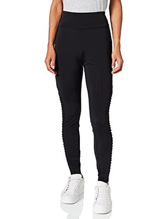 Urban Classics Ladies Highwaist Biker Tech Mesh Leggings, Noir, XXXL Femme