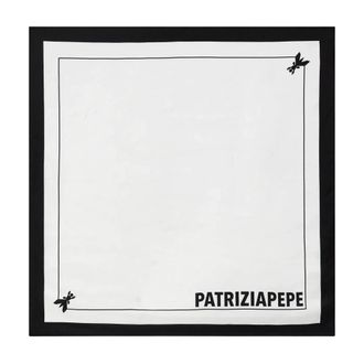 Patrizia Pepe Seidenschal mit Leopardenmuster - - Accessories - Damen - Wei&szlig; - ONE SIZE