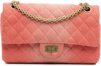 Chanel sac porté épaule matelassé Reissue 2.55 Ombre Double Flap 225 (2019) - Orange