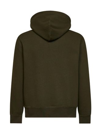 Polo Ralph Lauren Mens Hoodie Olive Green Cotton Blend Sweatshirts Sweater