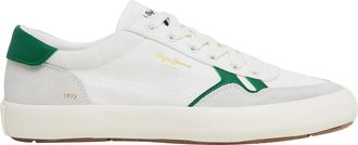 Pepe Jeans London Travis Brit Off-White Leder-Sneakers