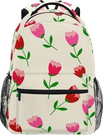 Generic Fleurs Roses 23101397 Sac &Agrave; Dos L&eacute;ger Cartables Scolaires Antivol Sacs A Dos Pour Pc Randonn&eacute;e Sport 29X40Cm