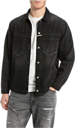 Replay Homme, Vestes, Noir, Taille: XL Delav Denim Jacket