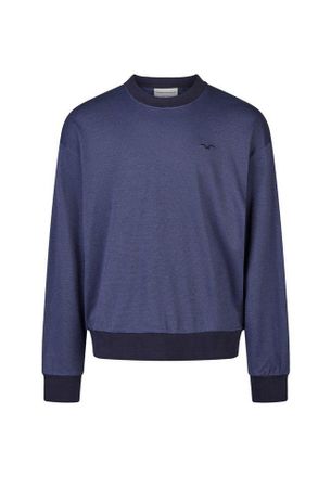 Cleptomanicx Sweatshirt Boxy Crewneck Ligull Mini Stri mit lockerem Schnitt