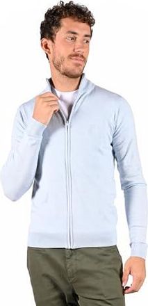 Scott Gilet Frisco Zippé Col Roulé à Fermeture Eclair Pullover à Zip Central Homme (FR/ES, Alpha/Lettres, TTG, Taille Normale, Taille Normale, Bleu Ciel)