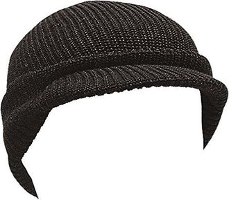 Mil-Tec Miltec Bonnet Watch Us avec Visière Laine Noir OneSize