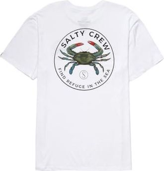 Salty Crew T-Shirt Manches Courtes - Blue Crabber Premium S/S Tee - White - XXL