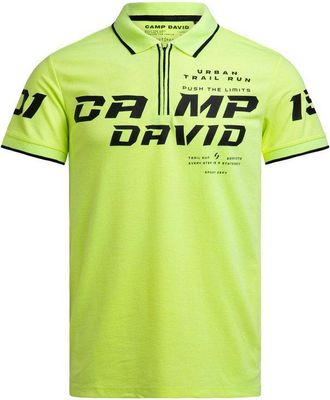 Camp David Poloshirt mit Seitenschlitze