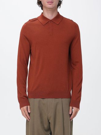 Paul Smith Polo &agrave; manches longues en maille de laine m&eacute;rinos coupe slim