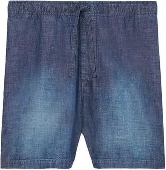 Loewe Short droit en peau et coton