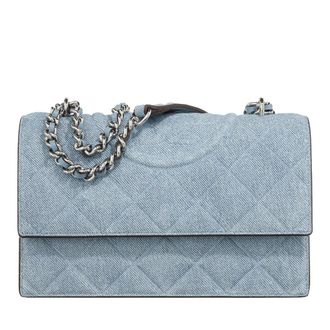 Tory Burch Tory Burch Crossbody Bags - Fleming Denim Small Convertible Shoulder Bag - Gr. unisize - in Blau - für Damen