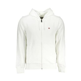 Napapijri Wei&szlig;er Kapuzenpullover mit Stickerei - - Sweatshirts & Hoodies - Herren - Wei&szlig; - S