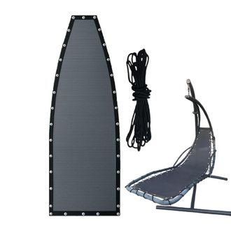 Generico Stuhlsitzbezug, Ersatzpolster aus schwarzem Stoff, 64 x 197 x 23 cm, starke Polsterung gegen Tränen, tragbar, verblasst nicht, bequemes Kissen