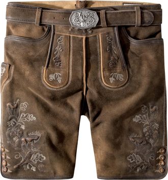 Stockerpoint Herren Bastian Trachtenlederhose, Havanna gespeckt, 48
